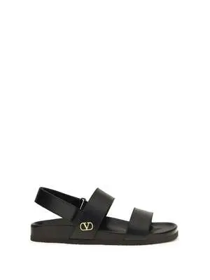 Valentino Garavani Studshield Sandals - Black