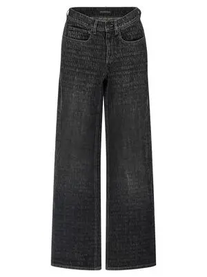 Balenciaga Wide Leg Jeans - Black