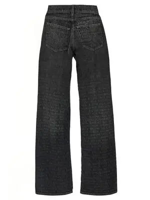 Balenciaga Wide Leg Jeans - Black