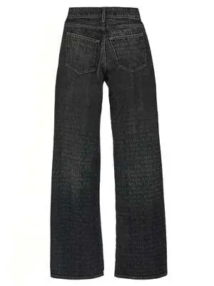 Balenciaga Monogram Wide Leg Jeans
