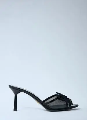 Prada Mesh Heels - Black