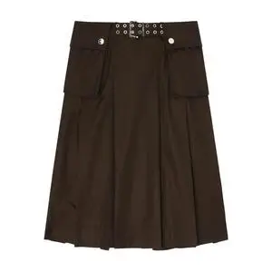 GANNI Skirts Pleated Skirts - Brown
