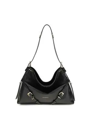 Givenchy Large Voyou Shoulder Bag In Shiny Leather