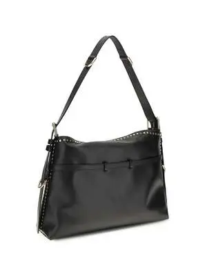Givenchy Large Voyou Shoulder Bag In Shiny Leather