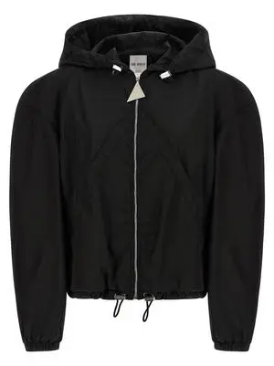 Attico Maxi Hood Bomber Jacket