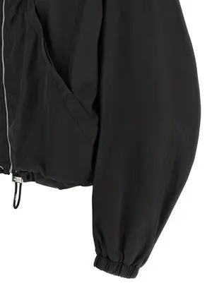 Attico Maxi Hood Bomber Jacket