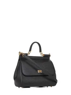 Dolce & Gabbana Black Large Sicily Handbag