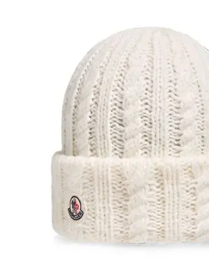 Moncler Logo Wool Beanie