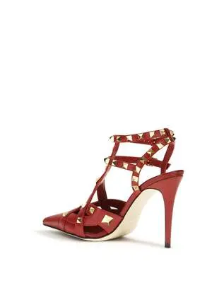 Valentino Garavani Studdy Décolleté In Kidskin - Red