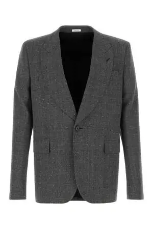 Alexander McQueen Embroidered Glencheck Blazer - Multicolor