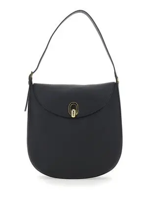 Savette Shoulder Bag 'tondo' With Adjustable Strap And Logo Plate On The Front - Multicolor