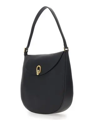 Savette Shoulder Bag 'tondo' With Adjustable Strap And Logo Plate On The Front - Multicolor