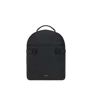 FERRAGAMO Calfskin Backpack With Buckle Detail - Black
