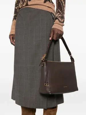 Etro Medium Leather Hobo Bag - Multicolor