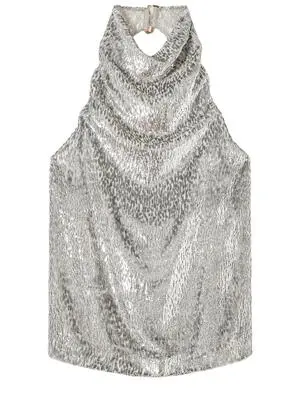 Stella McCartney Fil Coupe Top - Silver