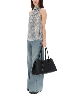 Stella McCartney Fil Coupe Top - Silver