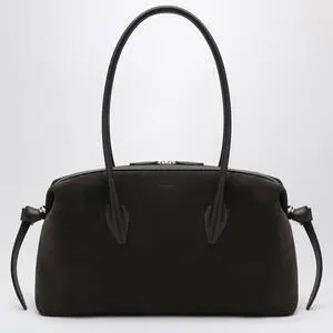 Yuzefi Brioche Duffle Bag In Ganache-coloured Suede - Brown