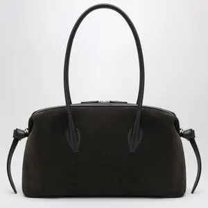 Yuzefi Brioche Duffle Bag In Ganache-coloured Suede - Brown