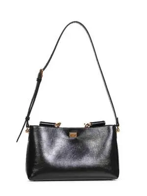 Dolce & Gabbana Black Vittoria Medium Handbag With Shoulder Strap - Multicolor