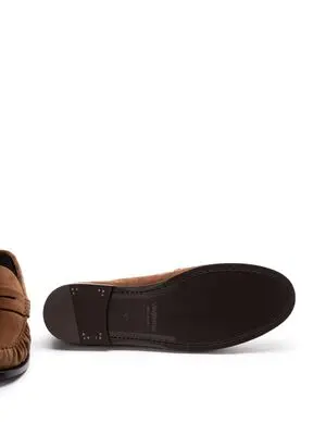 Saint Laurent Laurent Suede Leather Loafers