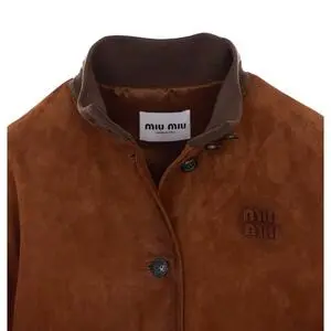 Miu Miu Waxed Suede Jacket
