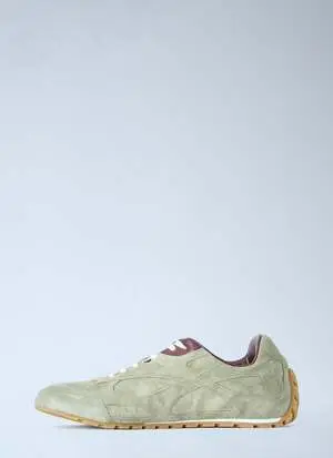 Bottega Veneta Orbit Flash Suede Sneakers - Green