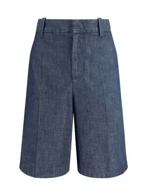 JIL SANDER Cotton Bermuda - Blue
