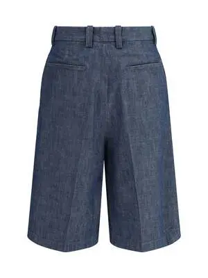 JIL SANDER Cotton Bermuda - Blue