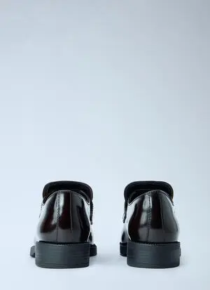Prada Leather Loafers - Brown