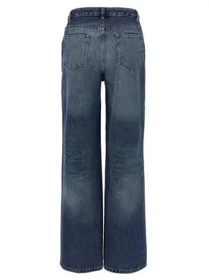 A.p.c. Elisabeth Stonewashed Denim Jeans - Blue