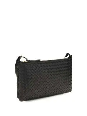 Bottega Veneta Intrecciato Shoulder Bag - Black
