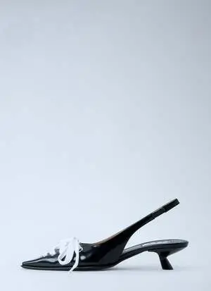 Marni Slingback Kitten Heel Pumps
