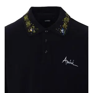 Amiri Floral Collar Polo