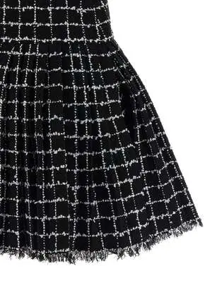 Balmain Tweed Check Mini Dress