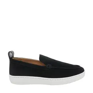 LANVIN Crusier Suede Slip On Loafers - Black