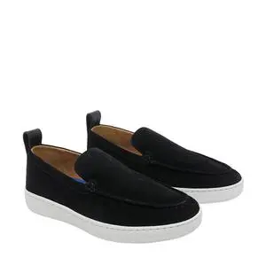 LANVIN Crusier Suede Slip On Loafers