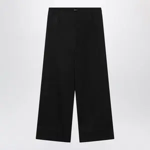 TOTEME Fluid Satin Trousers In Viscose - Black