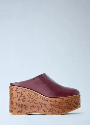 Chloé Maxime Wedge Mules - Multicolor