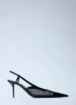 Saint Laurent Renée Slingback Pumps - Black