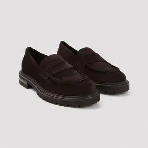Giorgio Armani Suede Penny Loafers