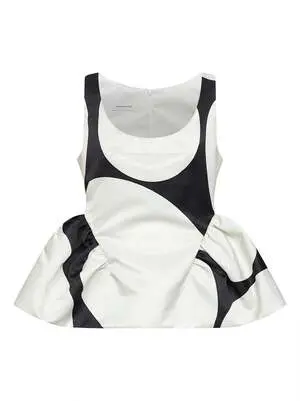 Dries Van Noten Printed Duchess Top - Multicolor