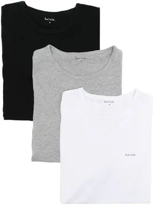 Paul Smith Logo Cotton T-shirt 3pack - Multicolor