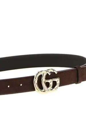 Gucci Gg Marmont Leather Belt - Brown