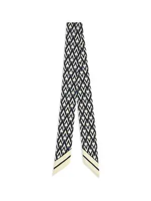 Valentino Garavani Twill Tout La V Scarf - Blue