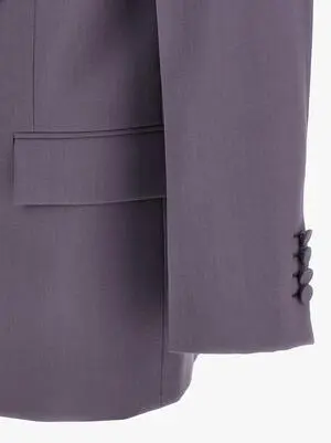 Gucci Double-breasted Wool Blazer - Purple