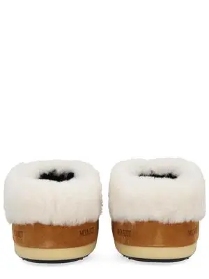 Moon Boot Leather Evx Mules - Cream