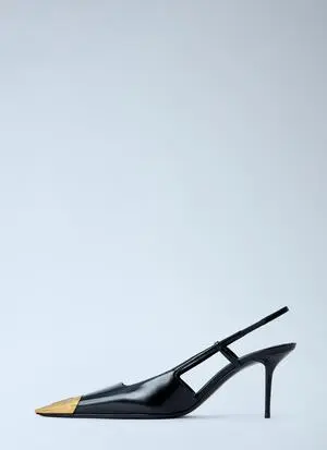 Saint Laurent Jeanne Slingback Pumps - Black