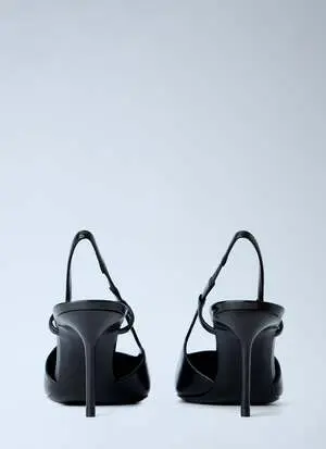 Saint Laurent Jeanne Slingback Pumps - Black