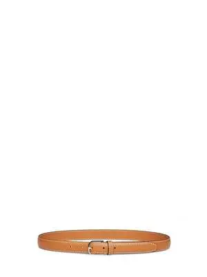 TOTEME Tan Slim Grained Leather Belt
