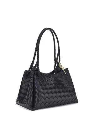 Bottega Veneta Intrecciato Shoulder Bag - Black